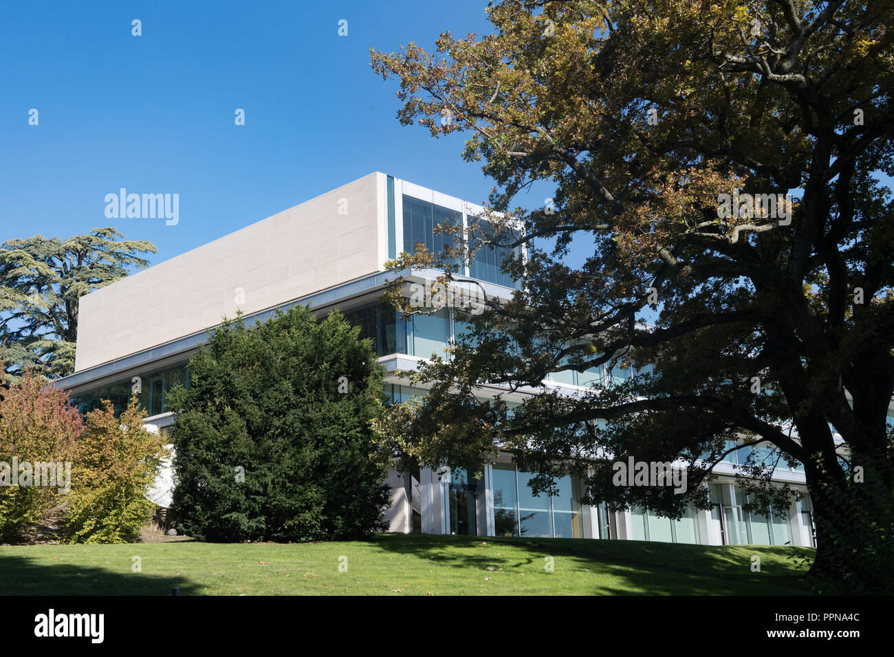 Nyon, Switzerland. 27th Sep, 2018. UEFA's headquarters on Lake Geneva ...