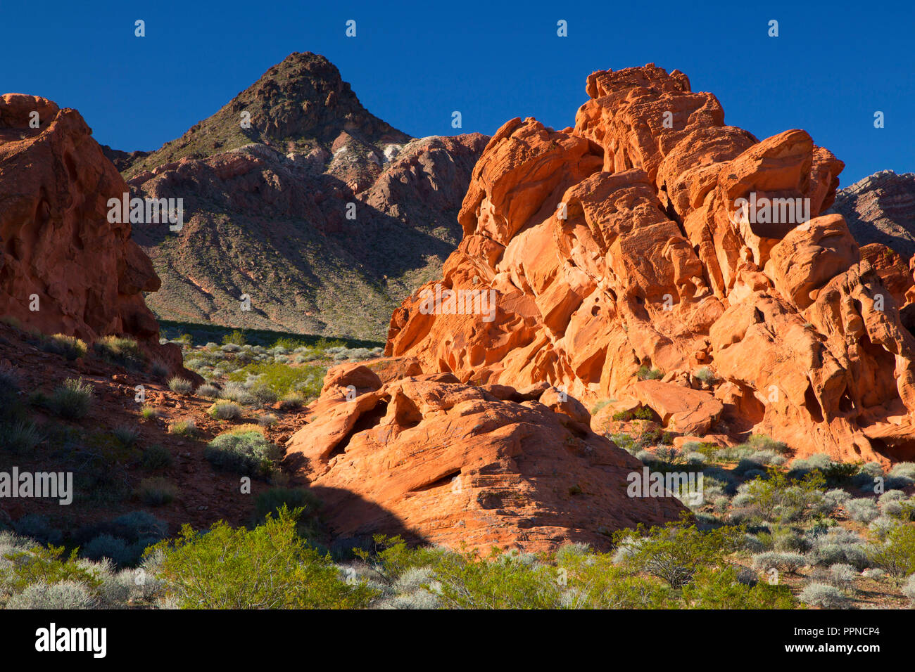 Black Mountains from Redstone, Lake Mead National Recreation Area ...