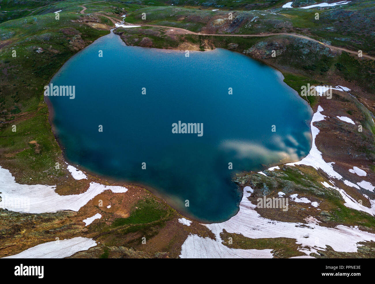 Colorado, USA Lake Como - Poughkeepsie Pass, San Juan Mountains off ...