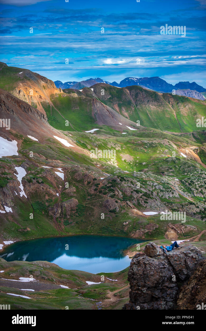 View from California Pass towards lake Como and Poughkeepsie Gulch ...