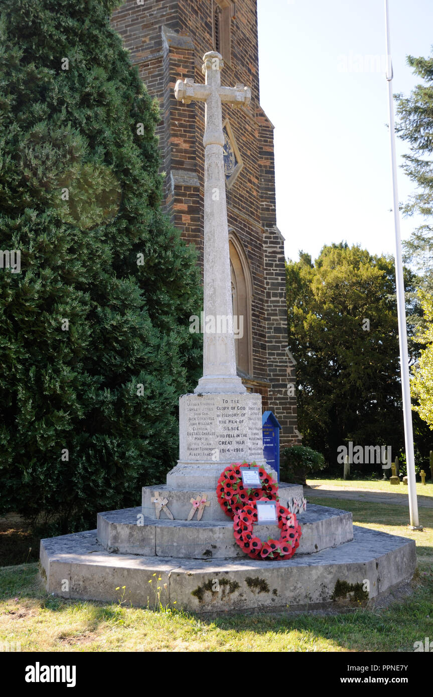 War Memorial, Silsoe, Bedfordshire Stock Photo - Alamy