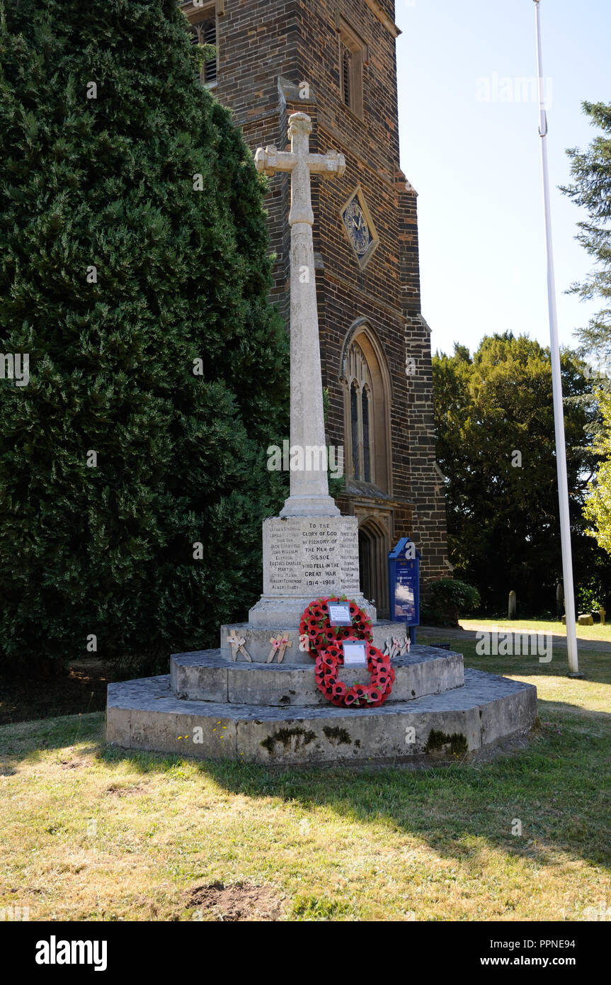 War Memorial, Silsoe, Bedfordshire Stock Photo - Alamy