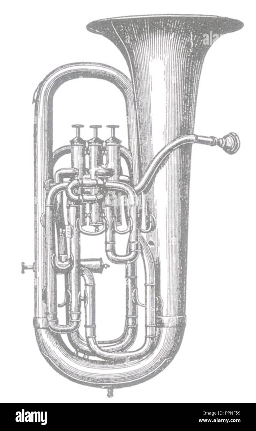 Marching Baritone Drawing