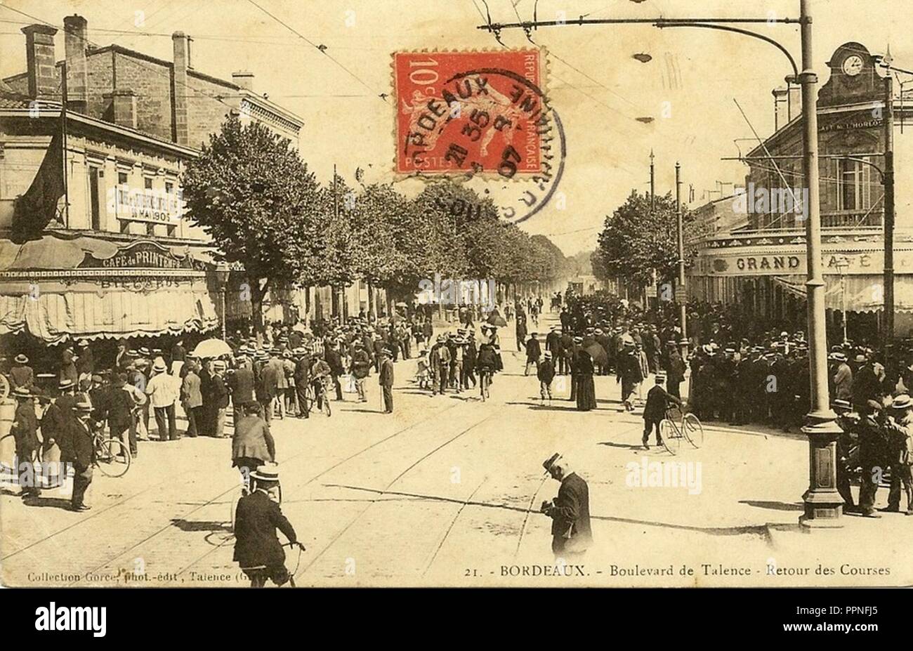 Bordeaux - boulevard de Talence Stock Photo - Alamy