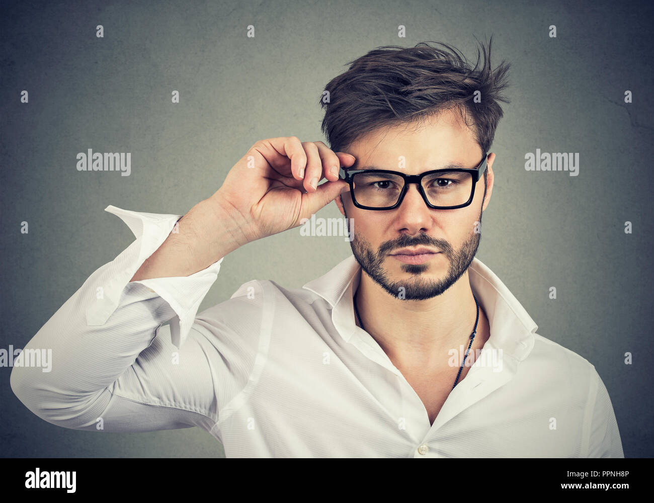 Trendy eyeglasses hi-res stock photography and images - Alamy