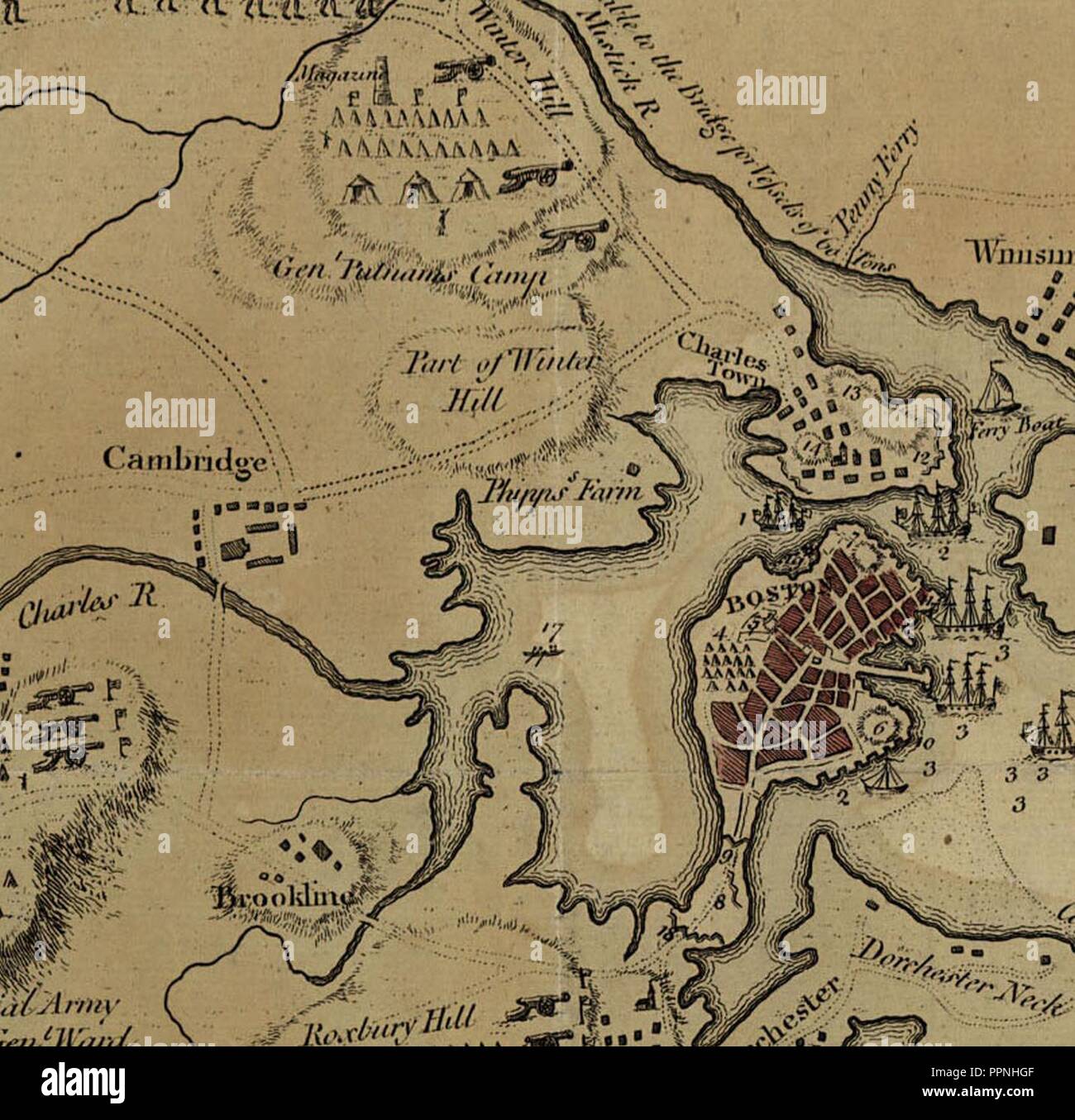 Boston 1775 hi-res stock photography and images - Alamy