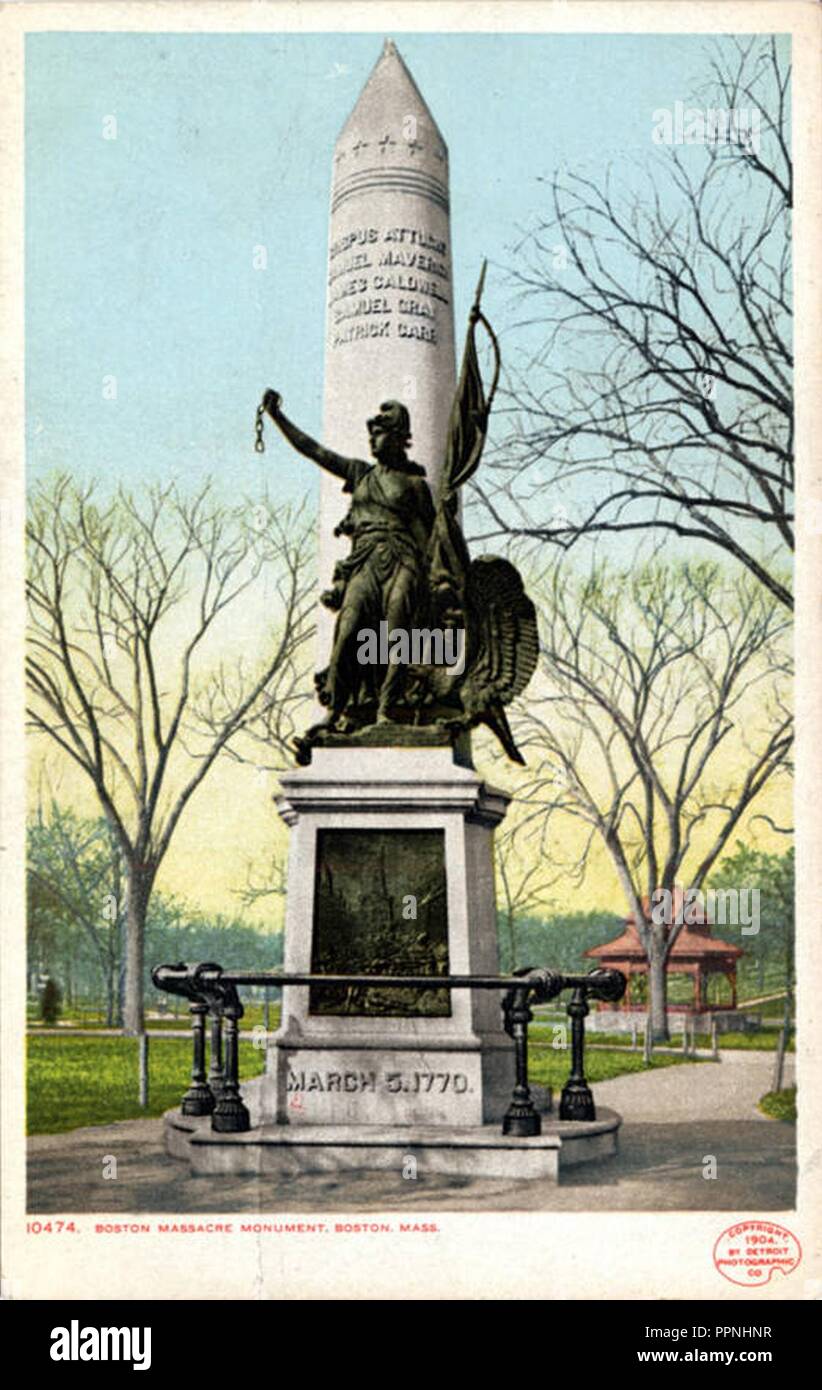 Boston Massacre Monument Stock Photo - Alamy