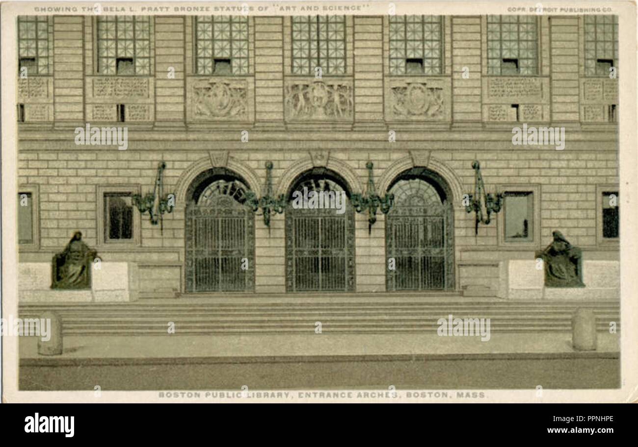 Boston public library archive hi-res stock photography and images - Alamy