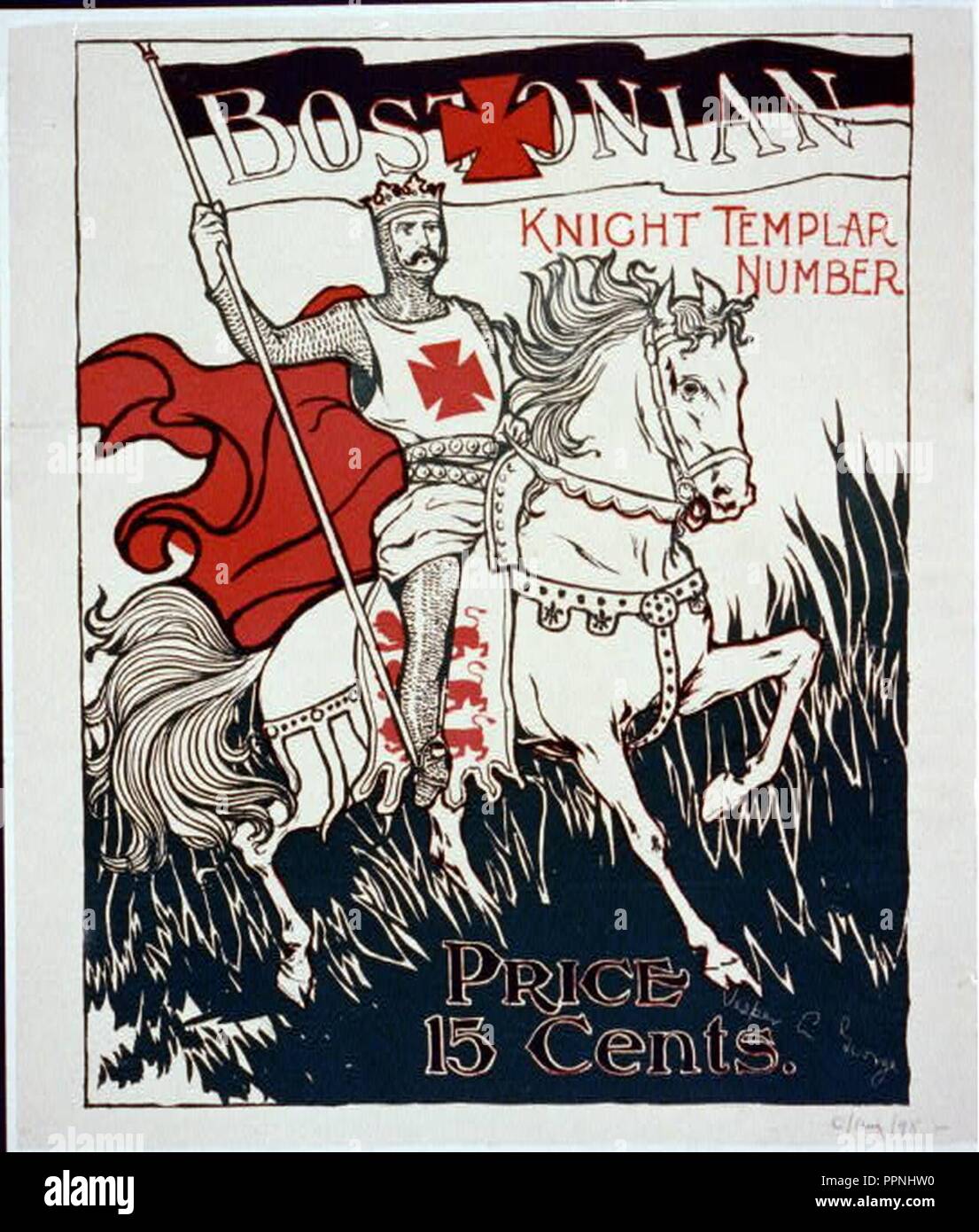 Bostonian - knight templar number - Vesper L. George Stock Photo - Alamy