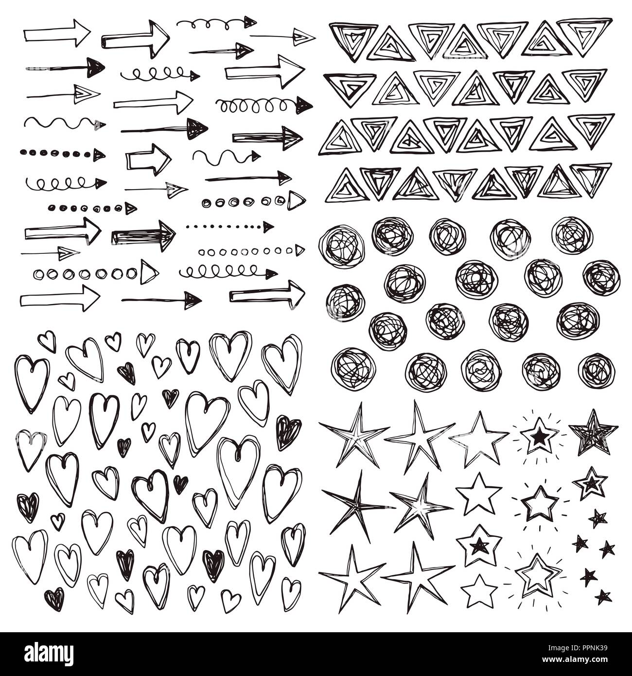 Vector Doodles Collection Stock Vector Image & Art - Alamy