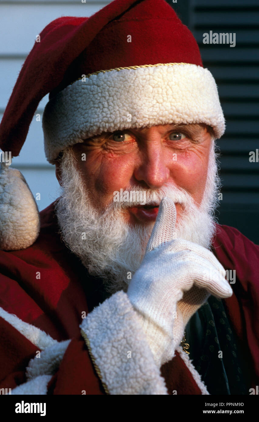 Shhh santa hi-res stock photography and images - Alamy