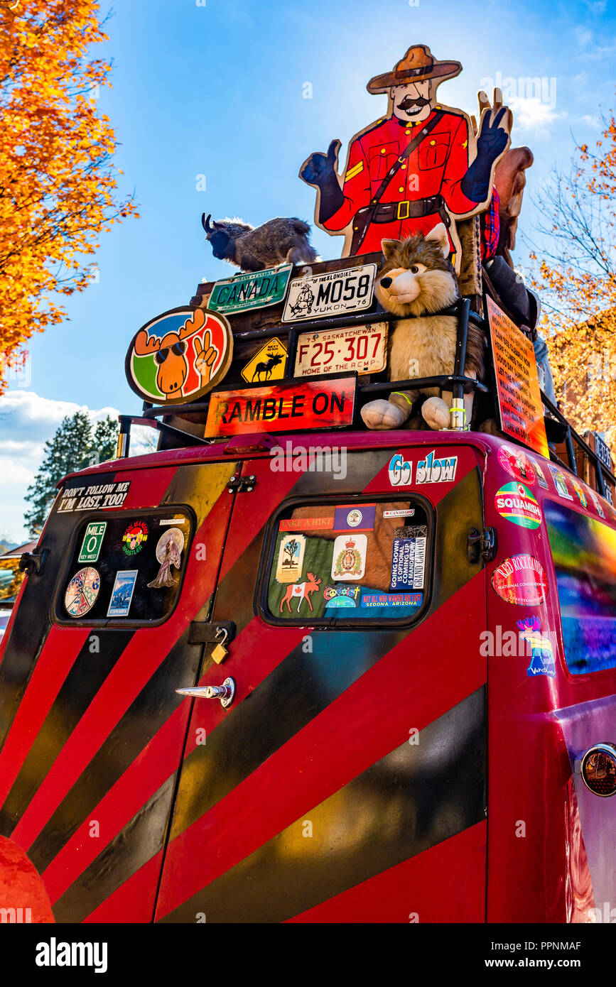 1951 Austin panel van art car created by Burnaby, British Columbia ...