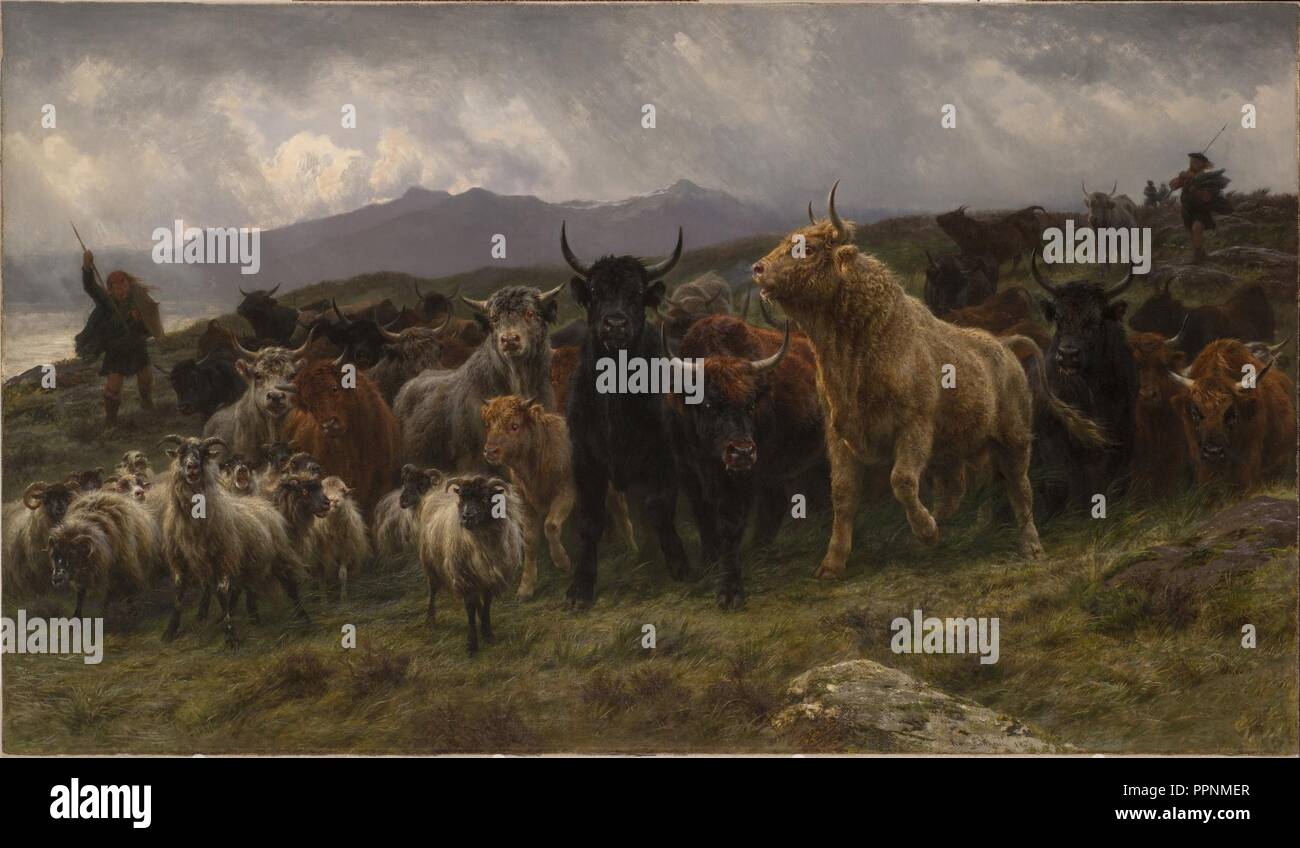 Rosa Bonheur - Highland Raid (1860 Stock Photo - Alamy