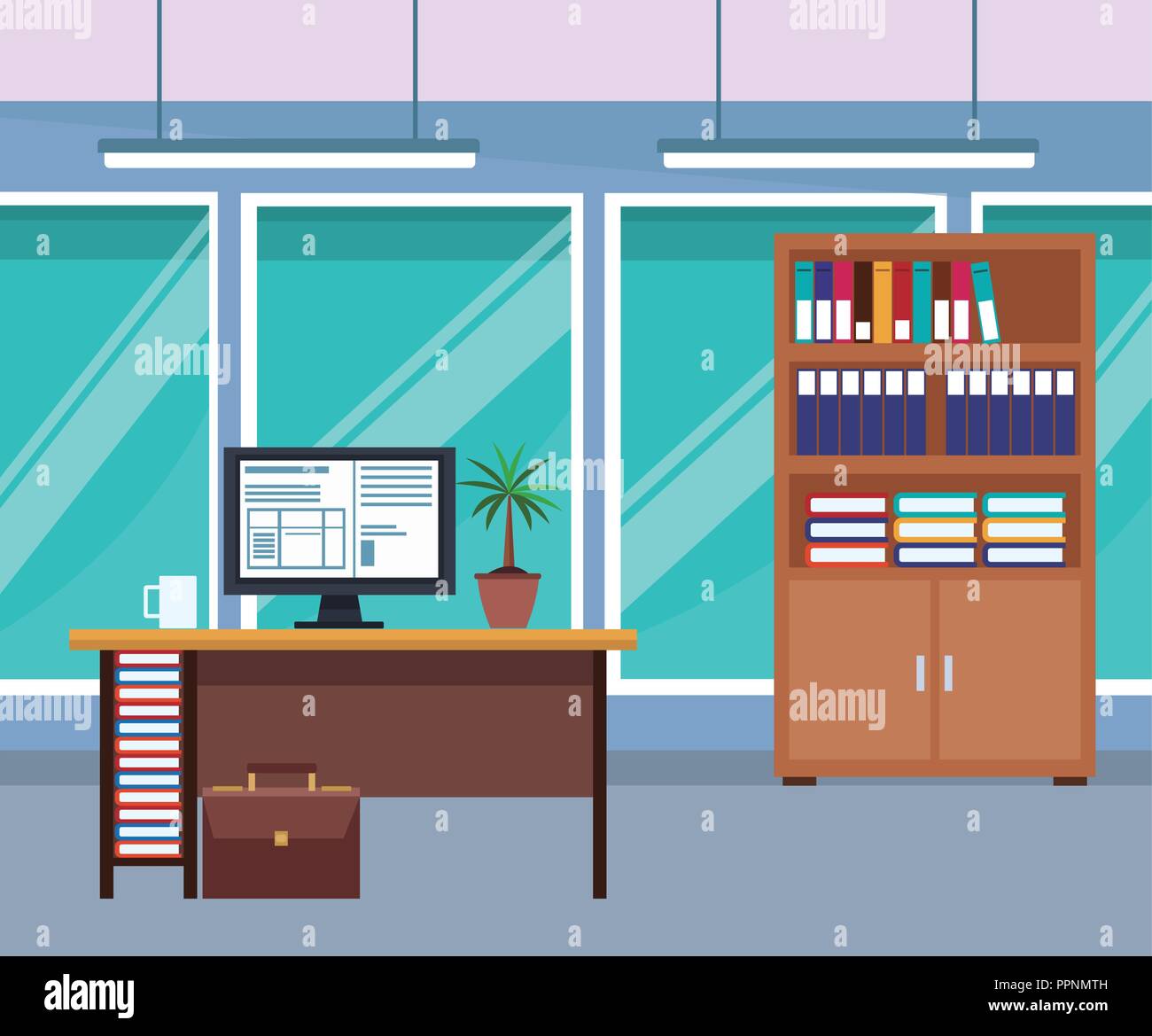 Business office interior Stock Vector Image & Art - Alamy
