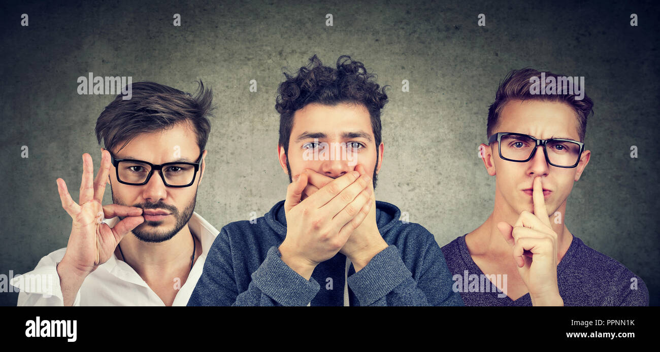 Keeping quiet hi-res stock photography and images - Alamy
