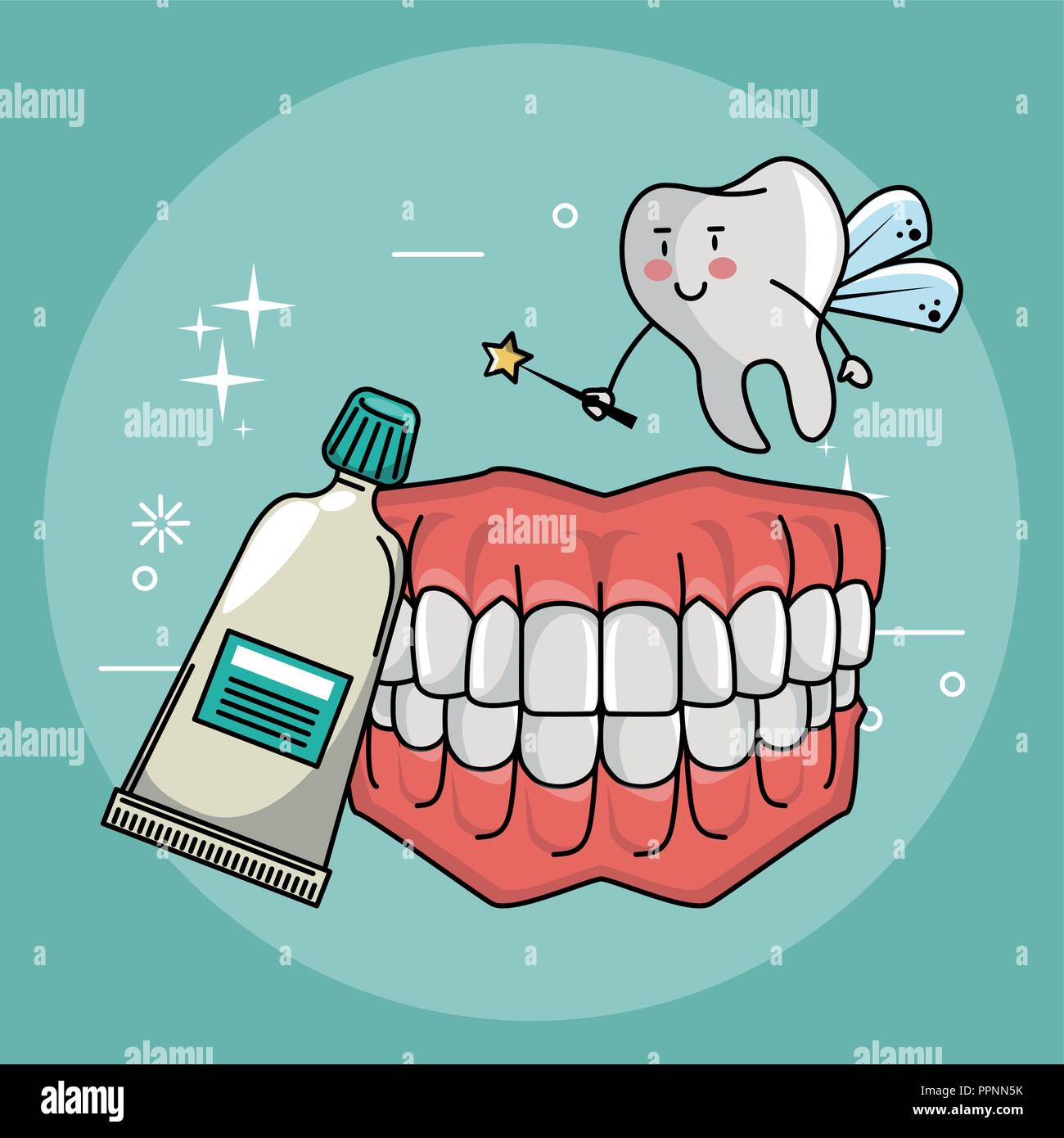 Dental care cartoons Stock Vector Image & Art - Alamy