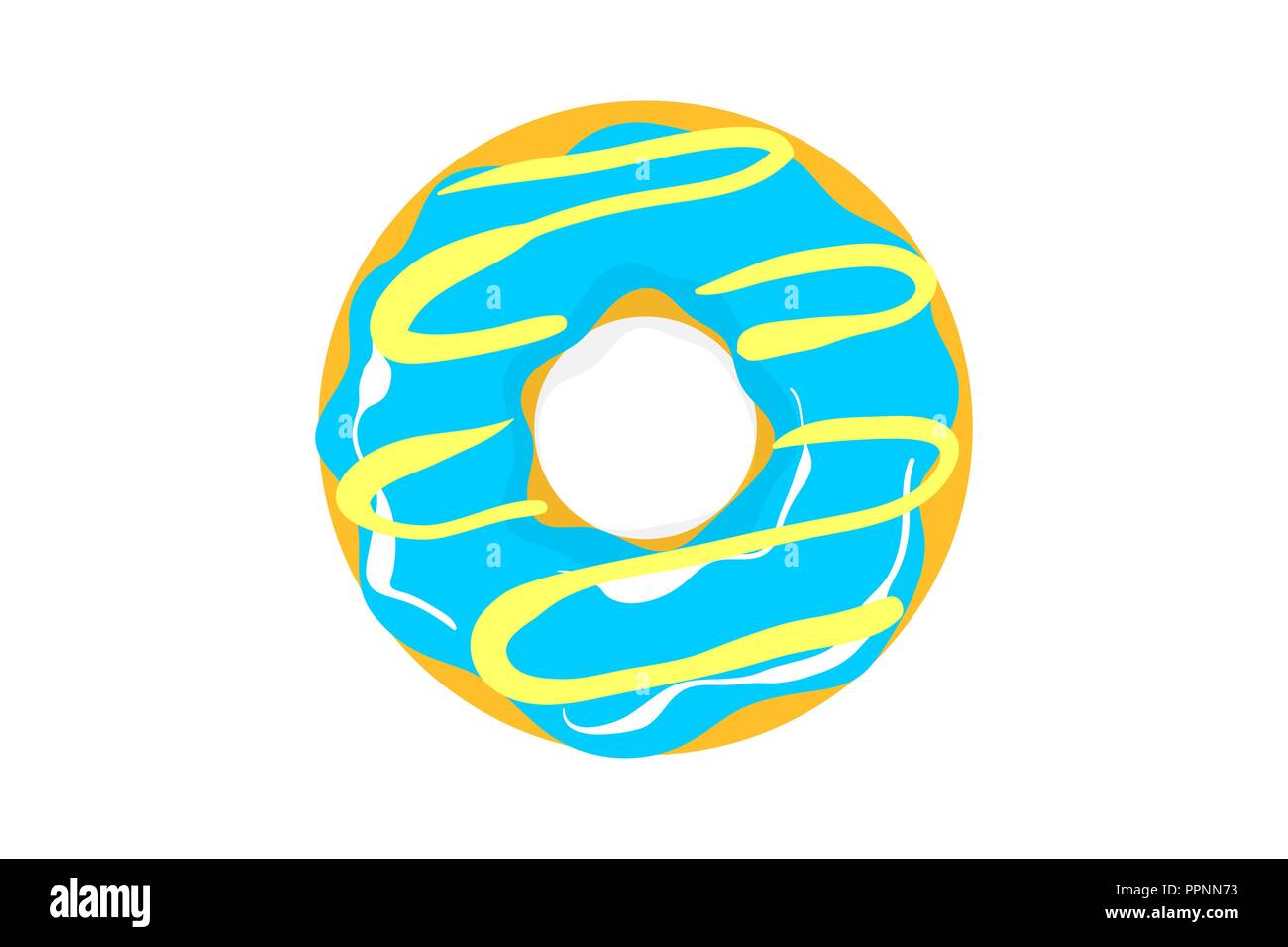 Glazed doughnut pattern. Colored donut pop art style Stock Vector Image ...