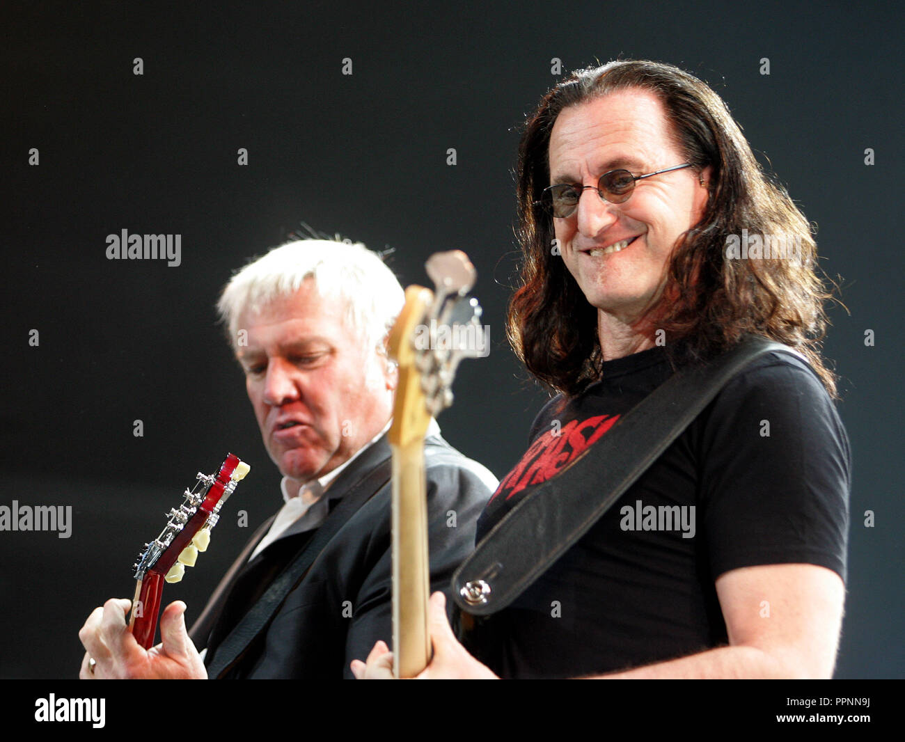 Neil peart, alex lifeson, geddy lee hi-res stock photography and images ...