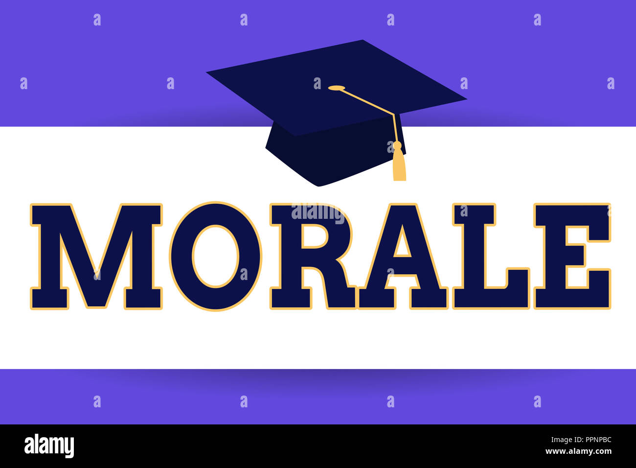 Text sign showing Morale. Conceptual photo enthusiasm and discipline of ...