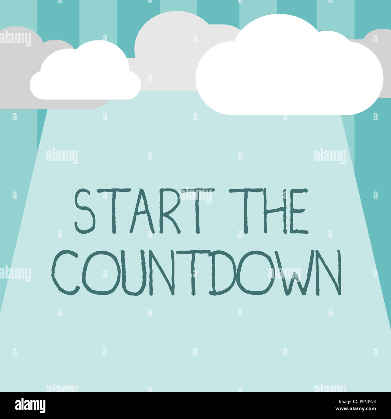 Word writing text Start The Countdown. Business concept for Sequence of ...