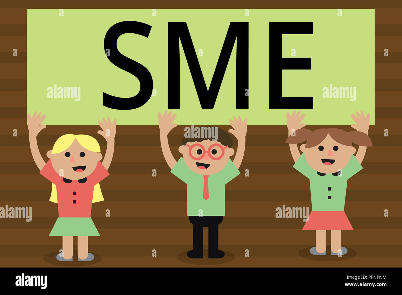 Handwriting text writing Sme. Concept meaning Company with no more than ...