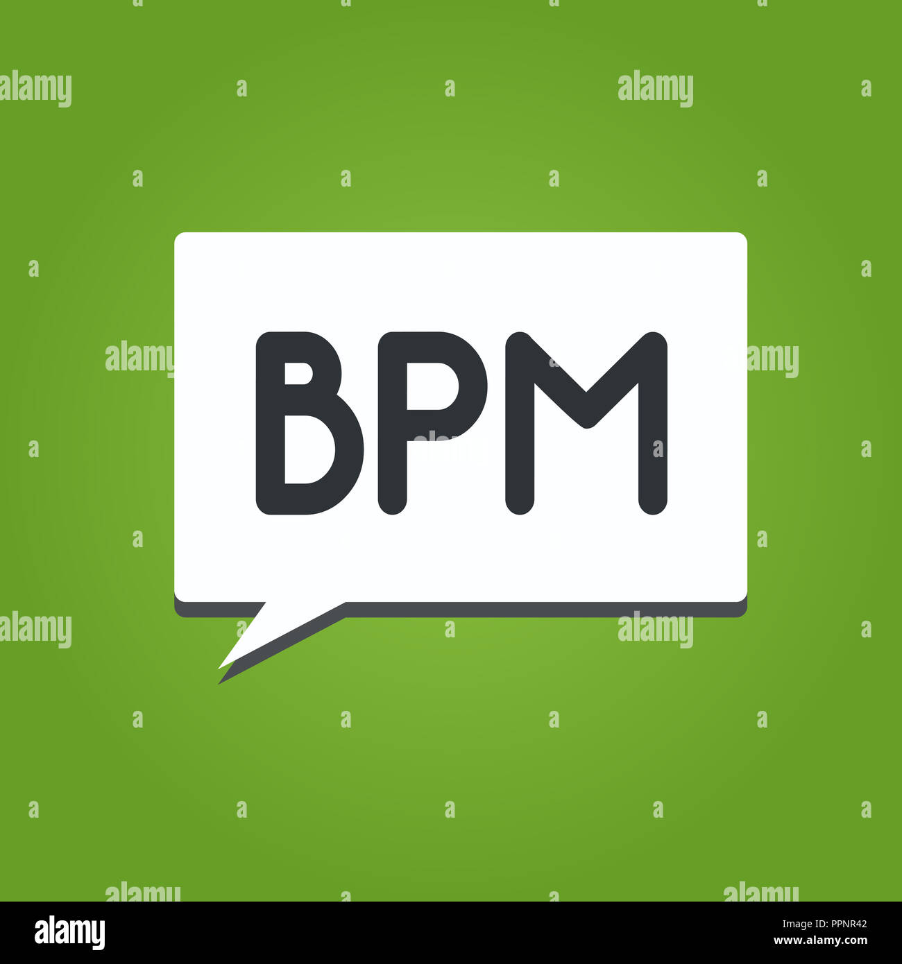 Text sign showing Bpm. Conceptual photo Discipline of improving a ...