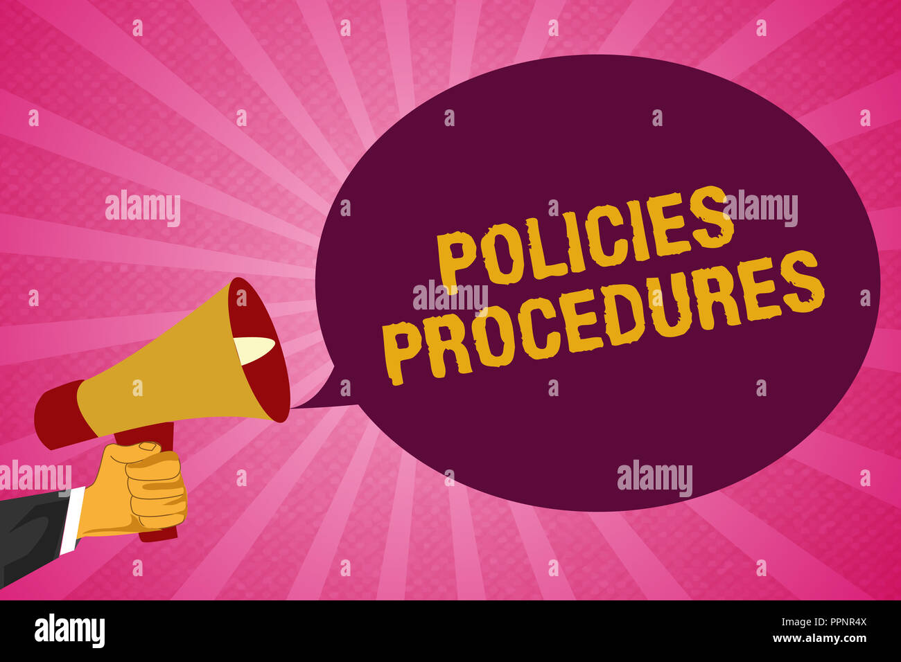 Writing note showing Policies Procedures. Business photo showcasing ...