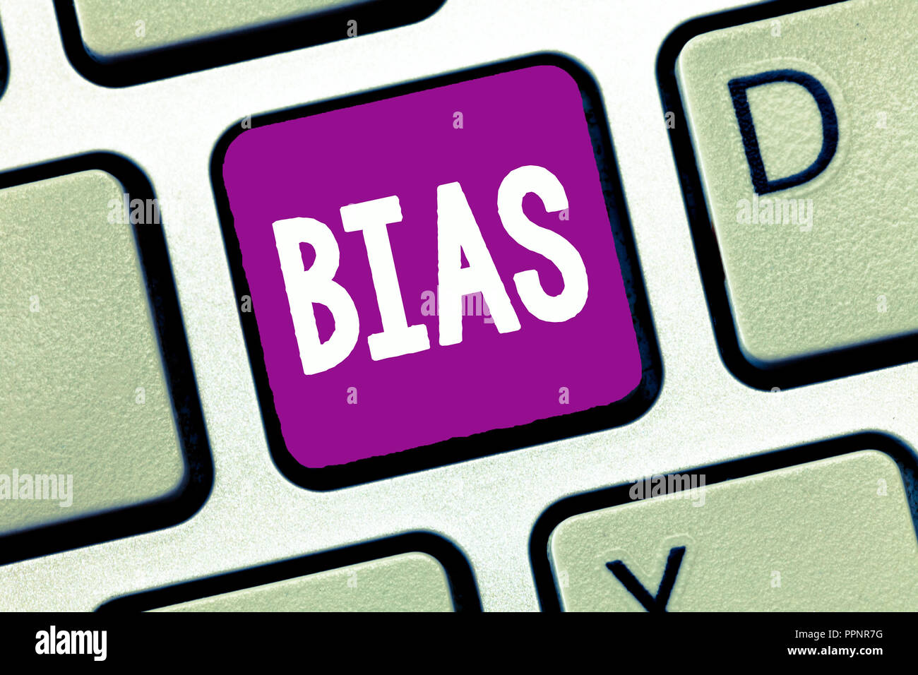 Word writing text Bias. Business concept for Prejudice in favor of and ...