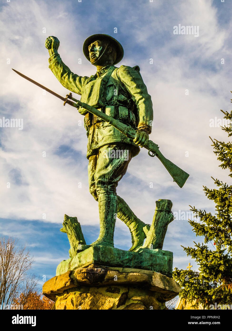 WW1 Monument Canaan, Connecticut, USA Stock Photo - Alamy