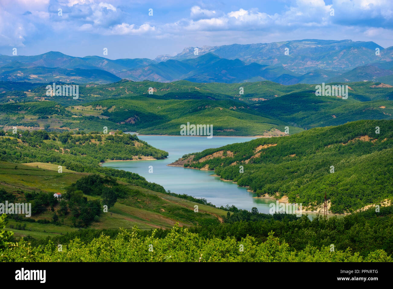 Ulza Reservoir, Liqeni i Ulzës, Mat River, Ulëz, Qib Dibra, Albania ...