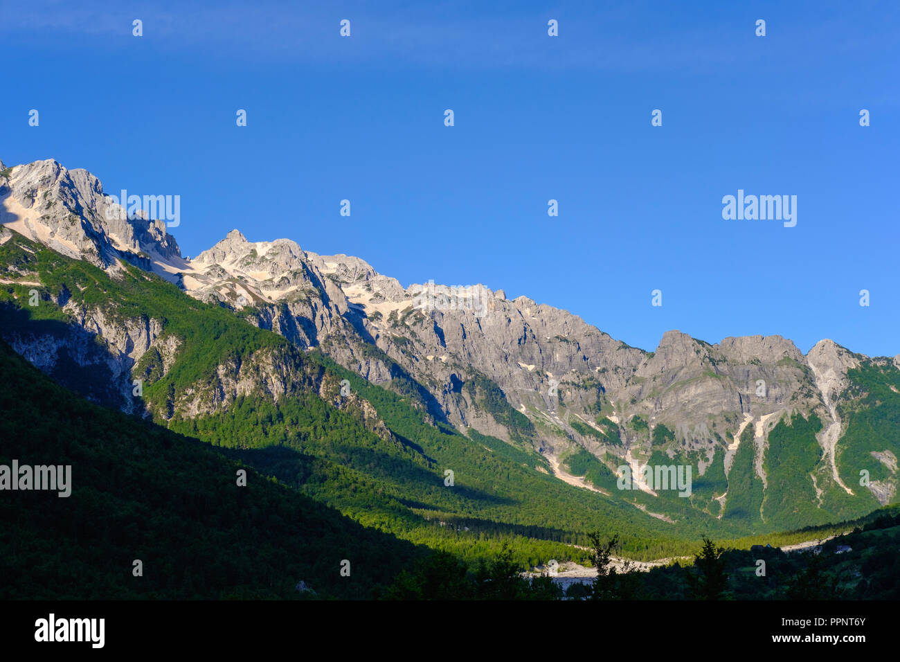 Mountains at Valbona Pass, Valbona National Park, Valbona Valley ...