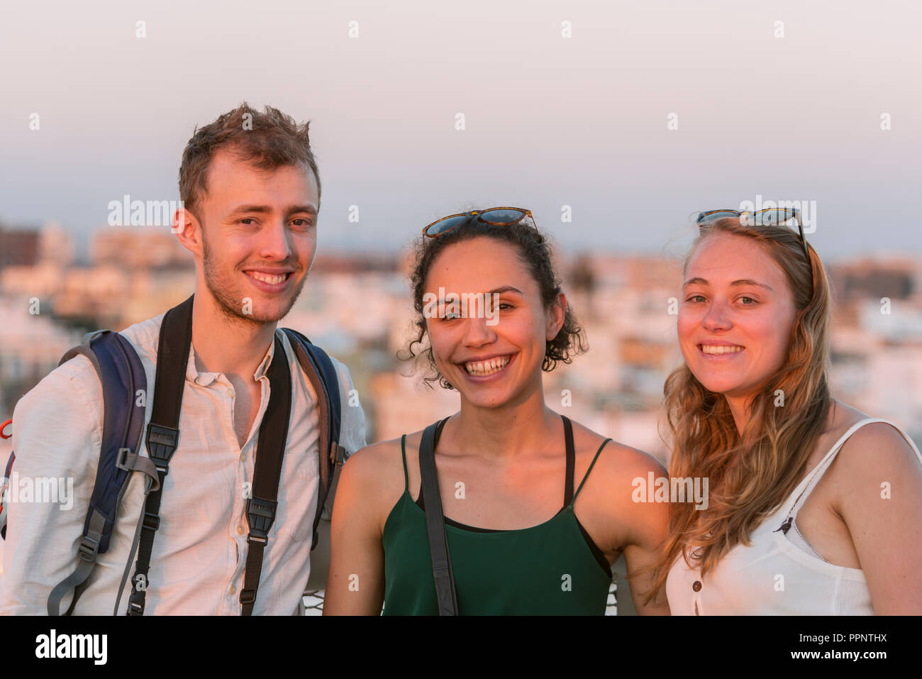 Young spanish man and friends hi-res stock photography and images - Alamy