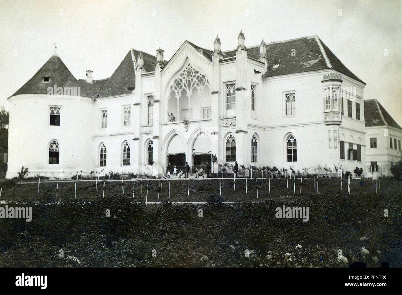 Bontida Castle in 1890-2 Stock Photo - Alamy