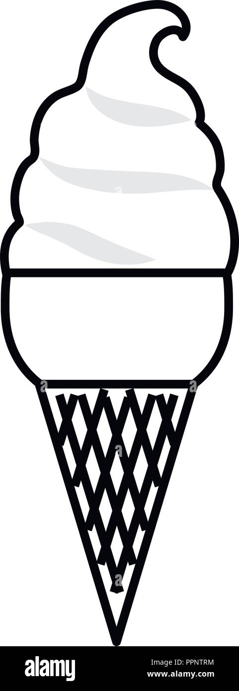 ice cream icon over white background, vector illustration Stock Vector ...