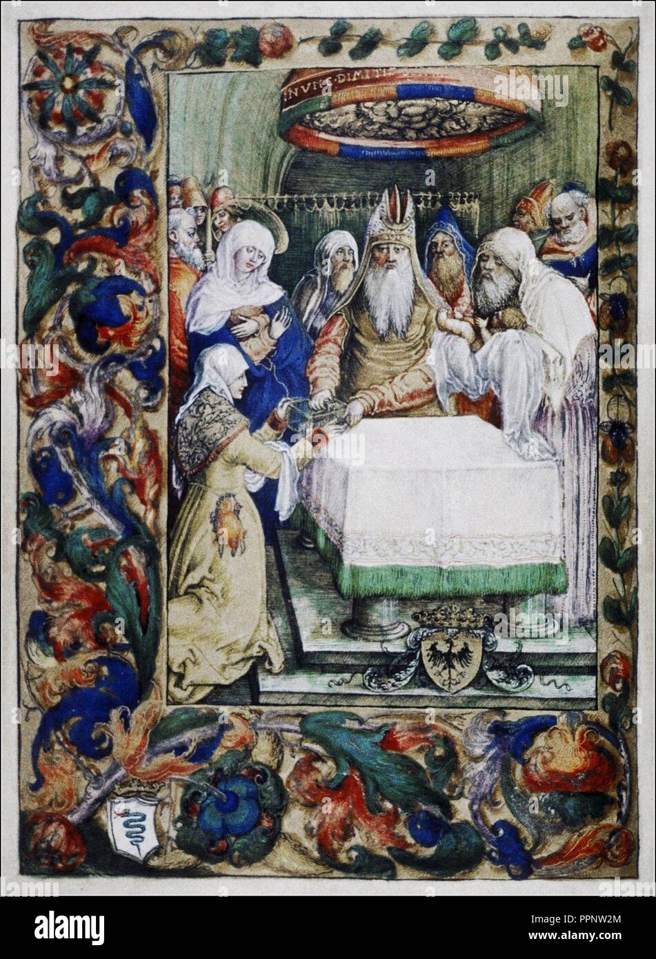 Book of Hours of Queen Bona, fol. 79v Stock Photo - Alamy