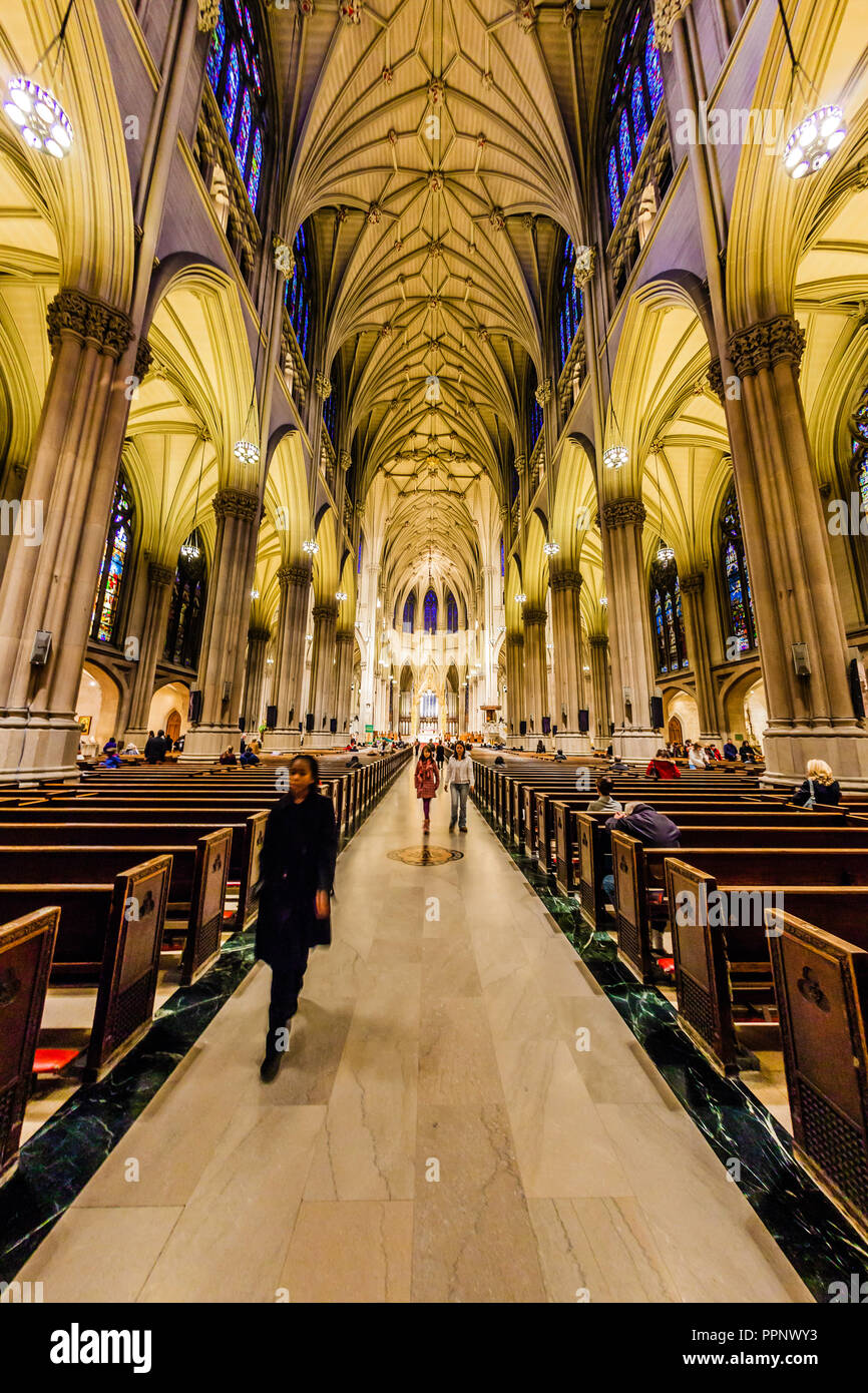 St. Patrick's Cathedral Manhattan New York, New York, USA Stock Photo ...