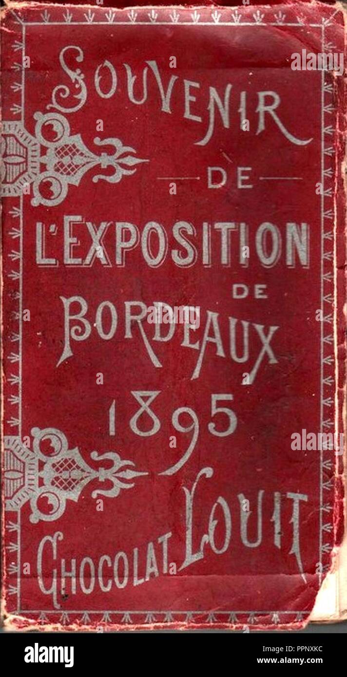 Bordeaux exposition 1895 - couverture album photos 4 Stock Photo - Alamy