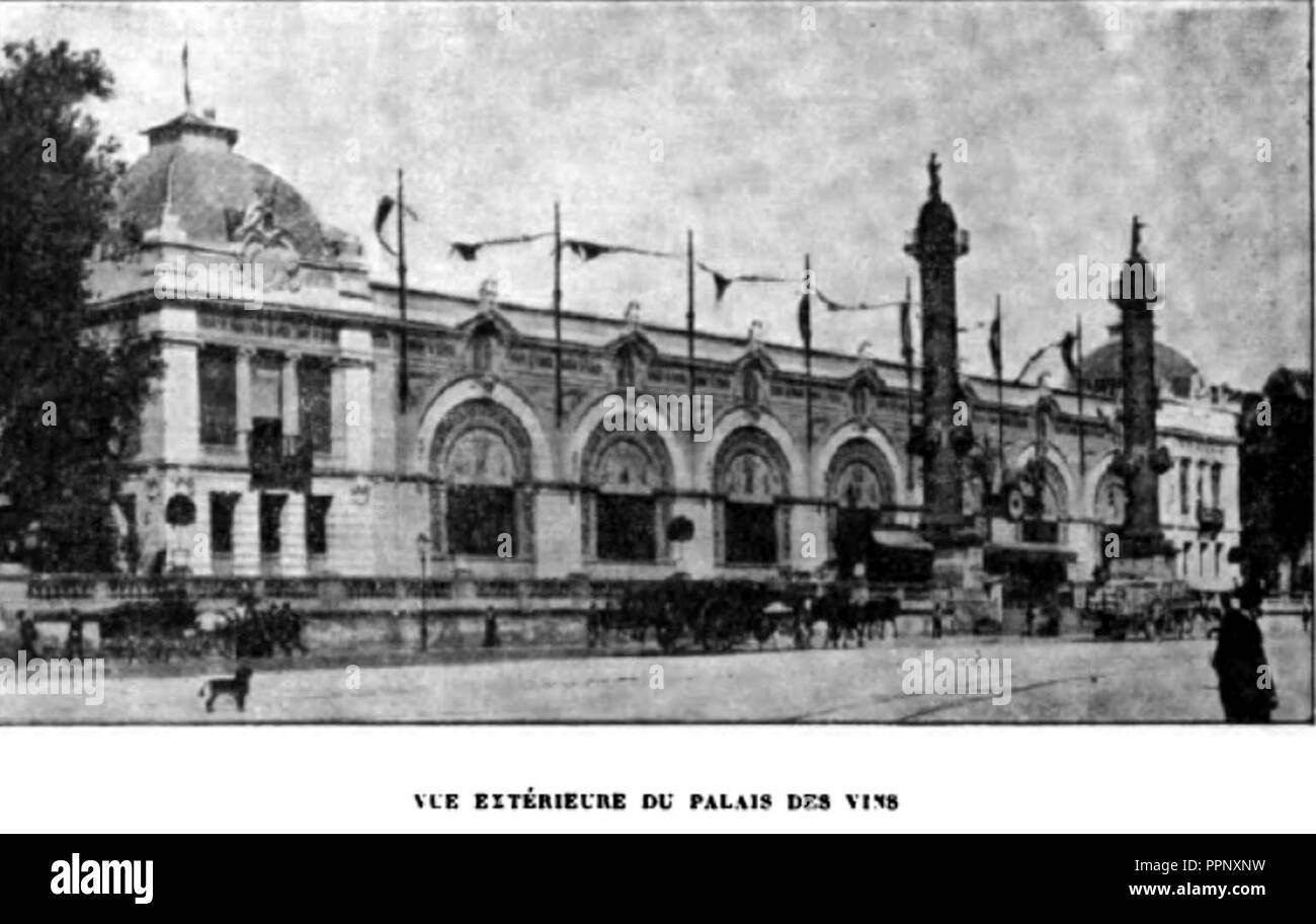Bordeaux exposition 1895 - Palais de la Garonne a Stock Photo - Alamy