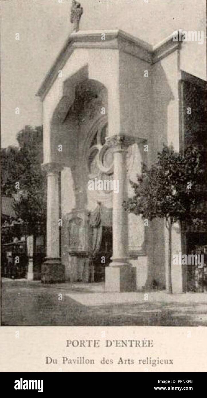 Bordeaux exposition 1895 - Pavillon arts religieux Stock Photo - Alamy