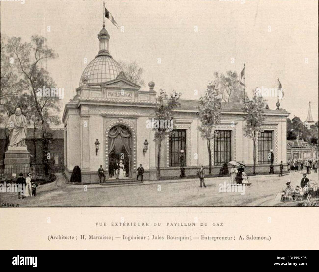 Bordeaux exposition 1895 - Pavillon du Gaz Stock Photo - Alamy