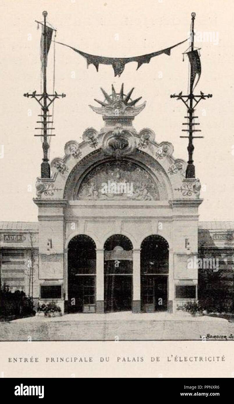 Bordeaux exposition 1895 - Pavillon Electricité Stock Photo - Alamy