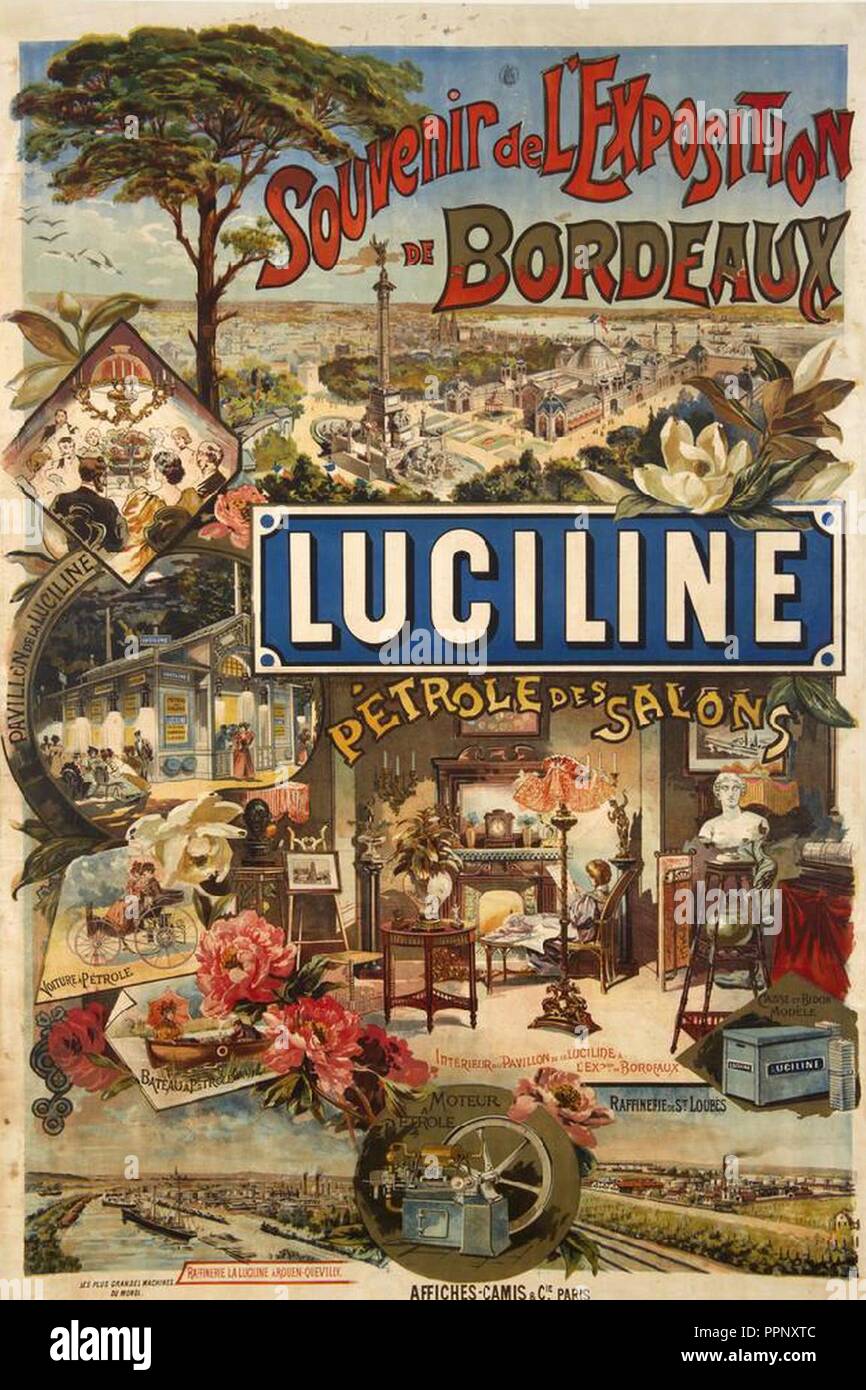 Bordeaux exposition 1895 Affiche 3 Stock Photo - Alamy