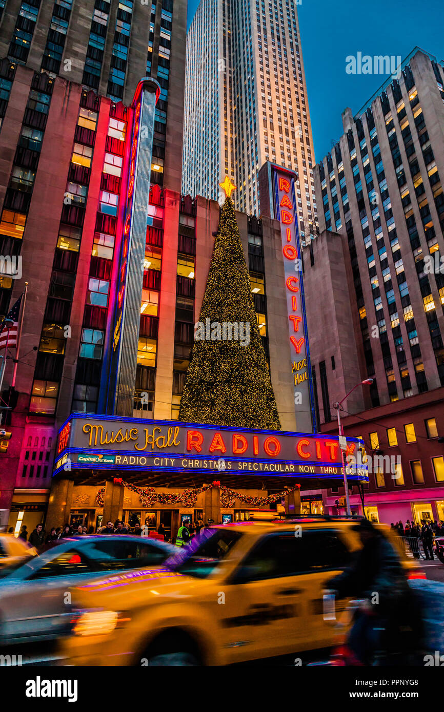 Radio City Music Hall Rockefeller Center Manhattan New York, New York ...
