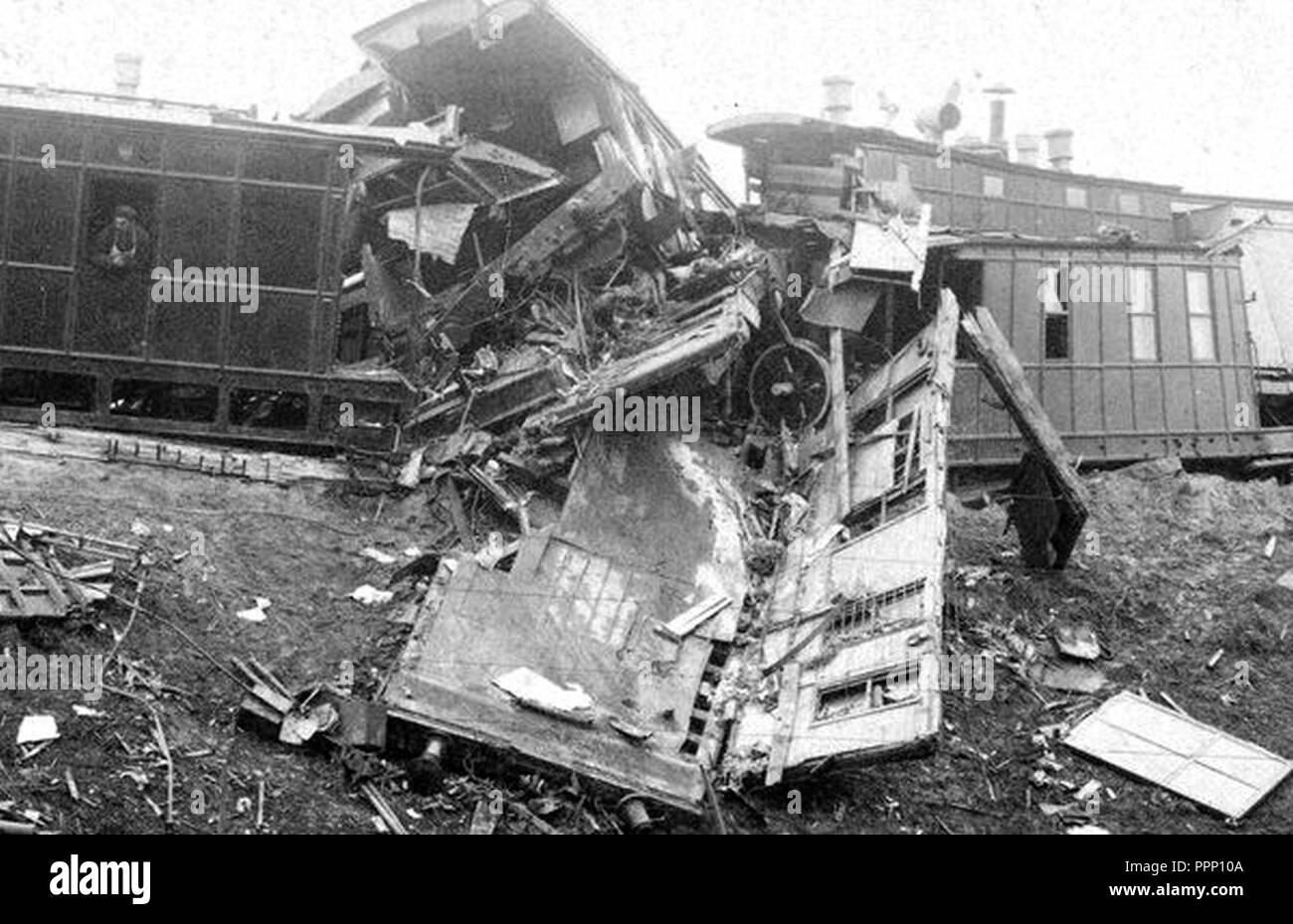 Disaster train archive Black and White Stock Photos & Images - Alamy