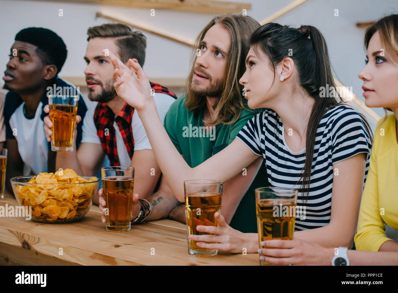 Adults pointing each other hi-res stock photography and images - Alamy