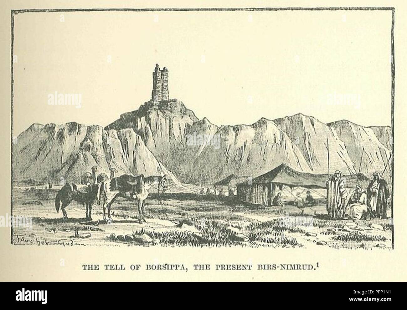 Borsippa - Babel - Birs-Nimrud Stock Photo - Alamy