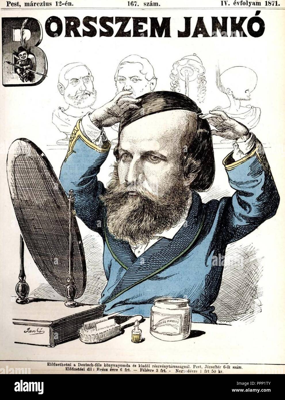 Borsszem Jankó 167. szám 1871 Stock Photo - Alamy