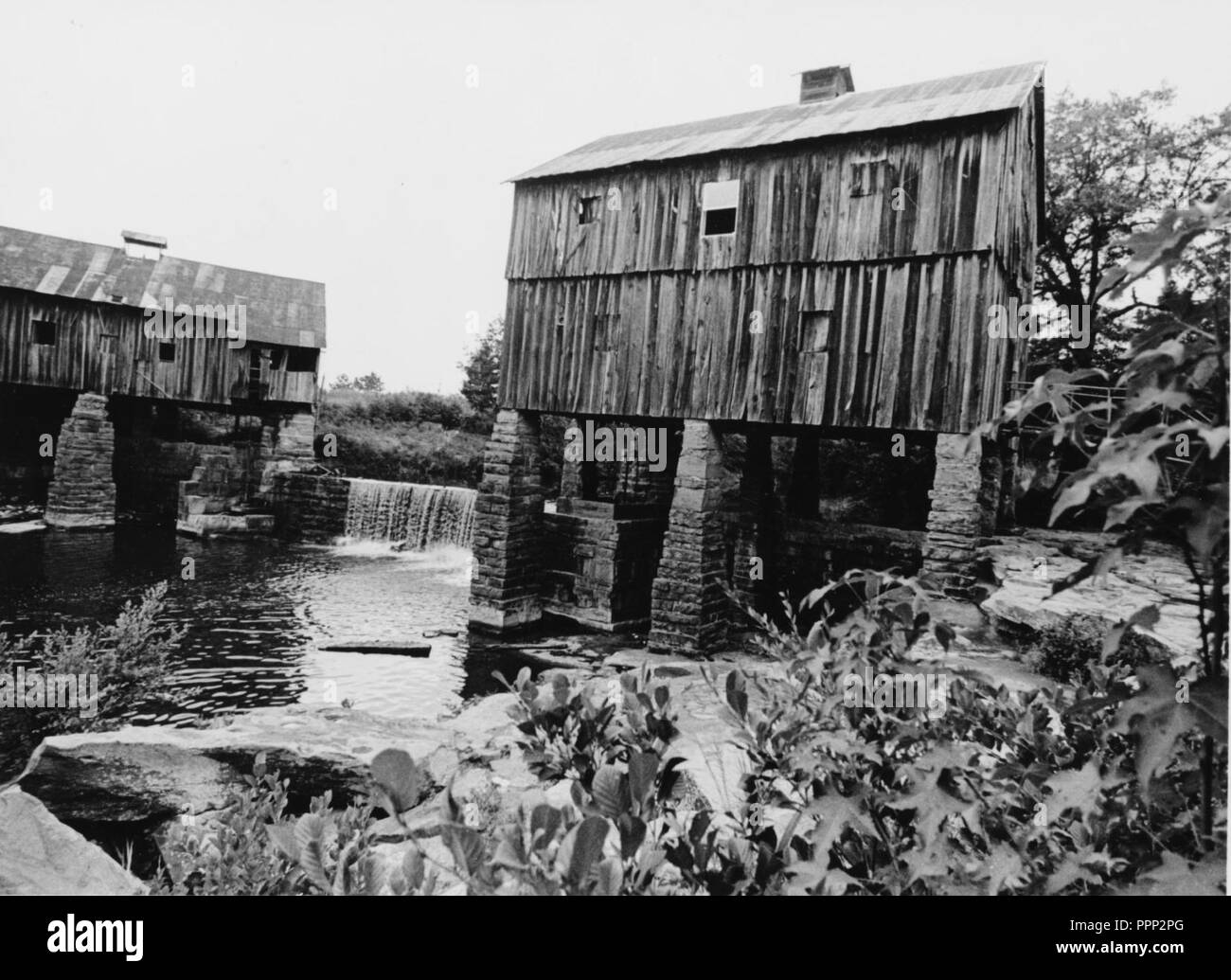 Boshell's Mill before fires Stock Photo - Alamy