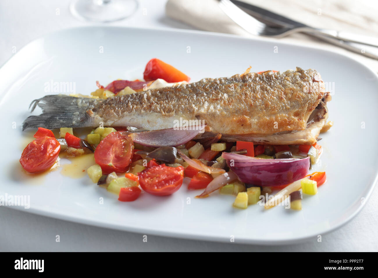 Roasted bass hi-res stock photography and images - Alamy