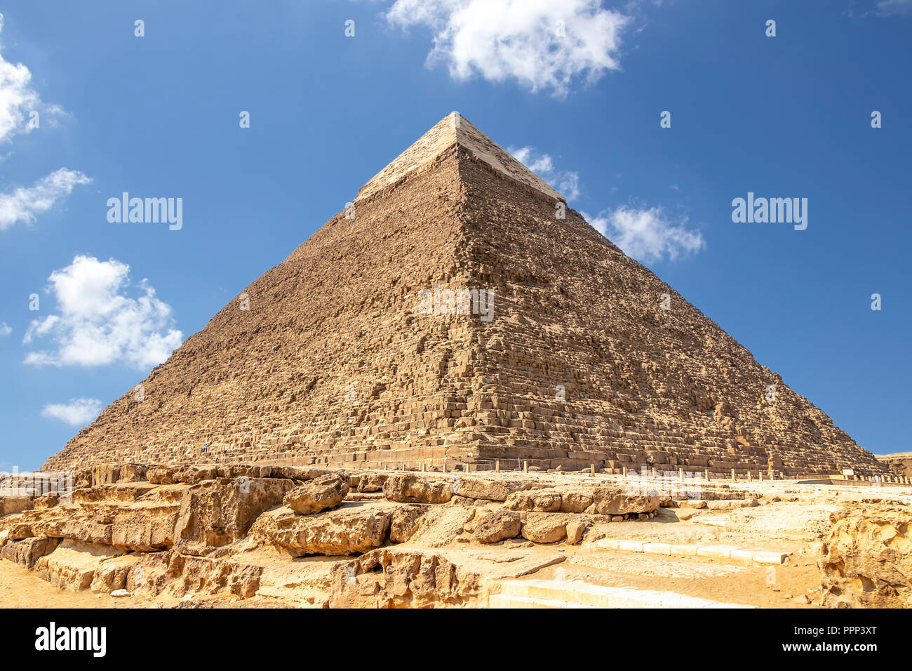 The Pyramid of Khafre or of Chephren, is the second-tallest and second ...